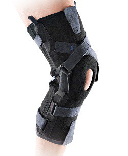 Ортез коленный жёсткий двуосевый связочный с усилением Ligaflex ...