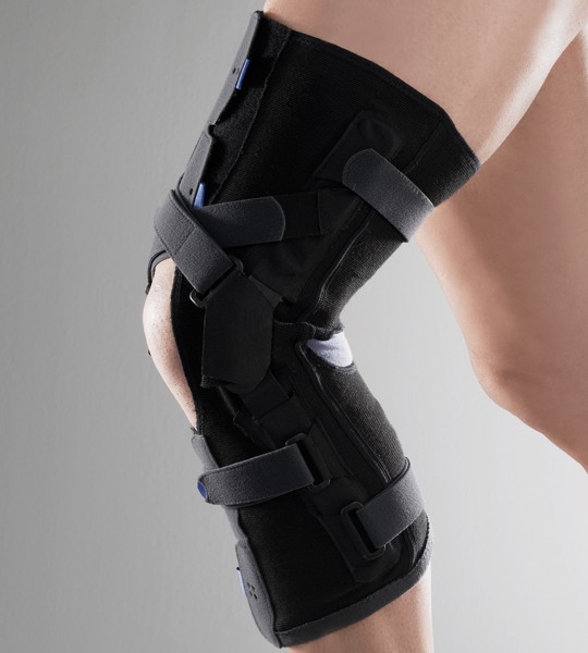 Ортез коленный жёсткий связочный шарнирный с функцией ограничения ...